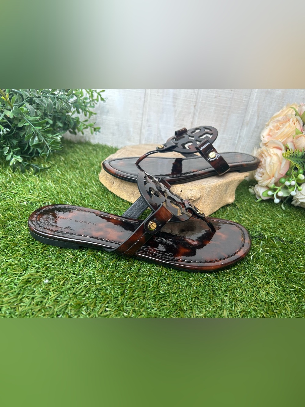 Tory Burch | Shoes | Tory Burch Miller Patent Sandal20 Size 6 Gently ...